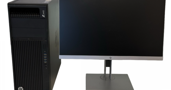 HP WORKSTATION Z440 INTEL XEON E5-1650 V4 32GB SSD 480GB MONITOR 23" HP ...